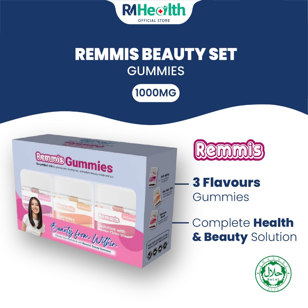 [HALAL] Remeco Remmis Beauty Set Gummies (Apple Cid Vin+Biotin+Collagen ...