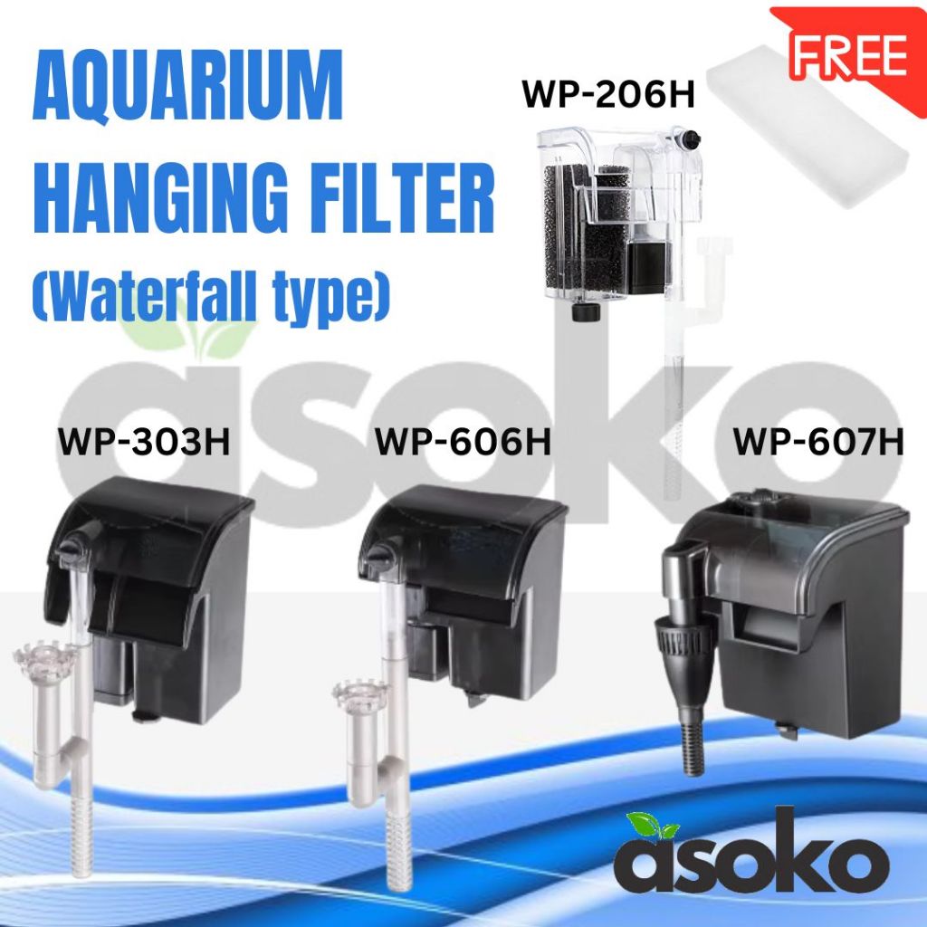 Pam Akuarium Air Terjun Hang on Filter Skimmer Minyak Pam WP-206H WP-303H WP-606H WP-607H ...