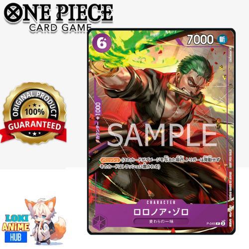 ORIGINAL Roronoa Zoro Character P-045 Promo optcg one piece card ...