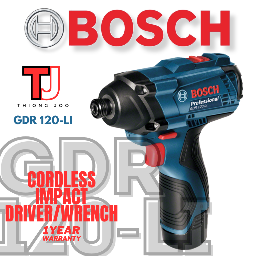 BOSCH GDR 120-LI CORDLESS IMPACT DRIVER | Shopee Malaysia