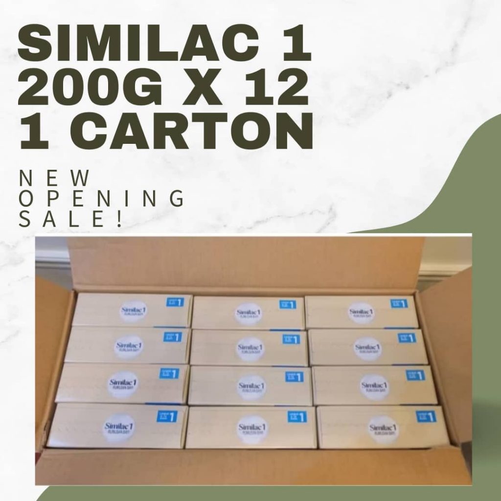 EXP DECEMBER 2026 SIMILAC STEP 1 200g x 12 (1 CARTON) | Shopee Malaysia