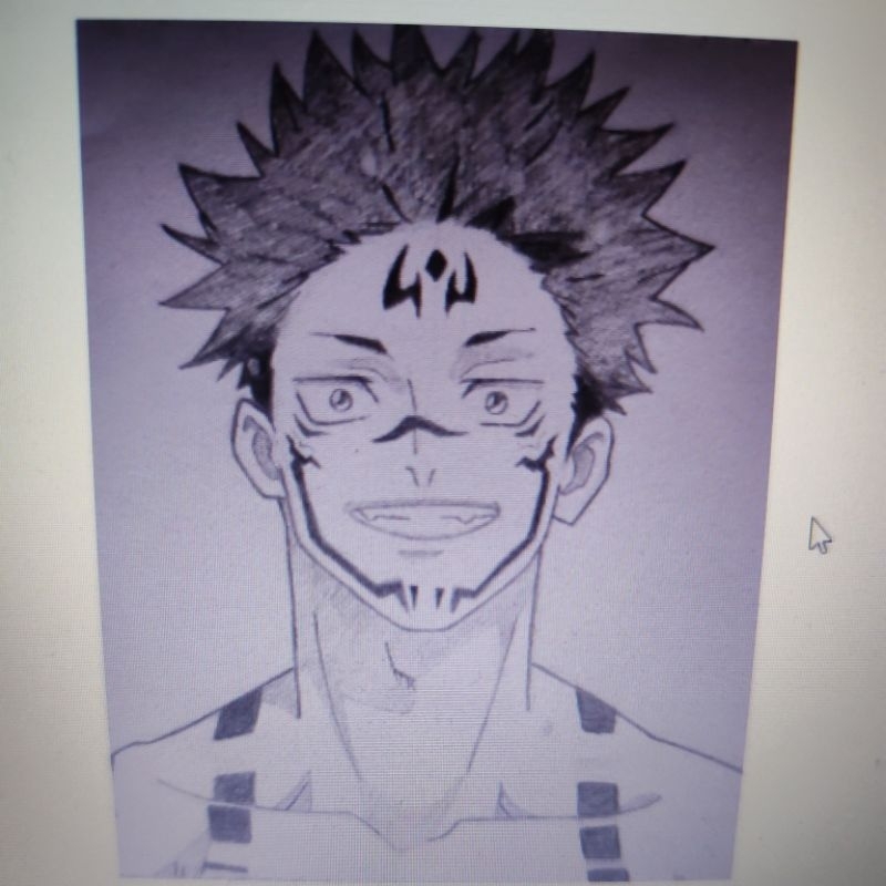 Ryomen Sukuna art (hand drawing) | Shopee Malaysia