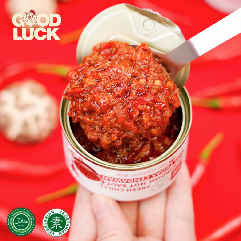 【GoodLuck】 Cili Sauce Cendawan Halal/Sauce Cili Cendawan Pedas | Shopee ...