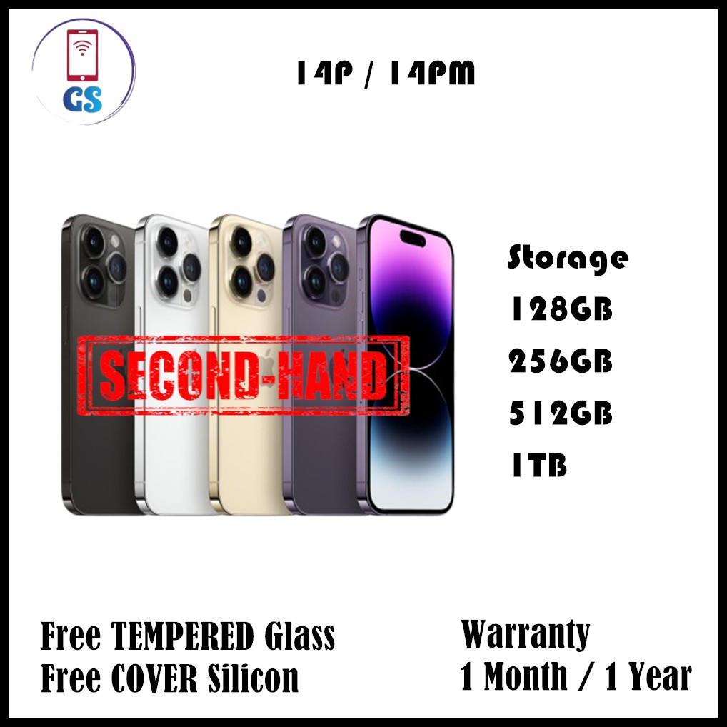 SECONDHAND - 14P 128GB | 256GB | 512GB | 1TB / 14PM 128GB | 256GB | 512GB | 1TB ALL FUNCTION ...