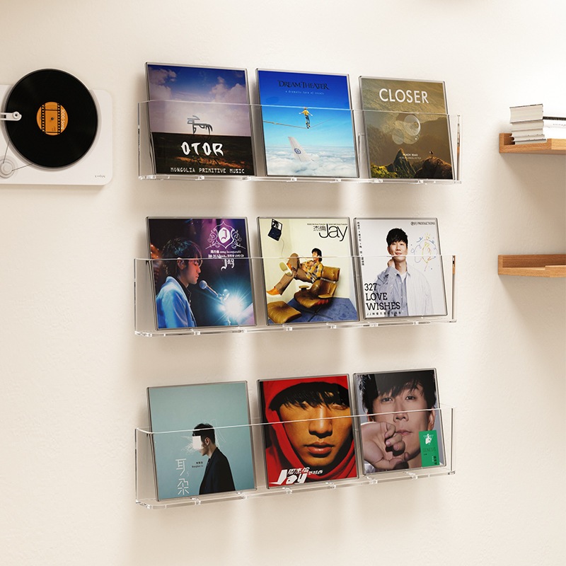 Magazine Rack Wall-Hanging Book Wall Transparent Decoration Book ...