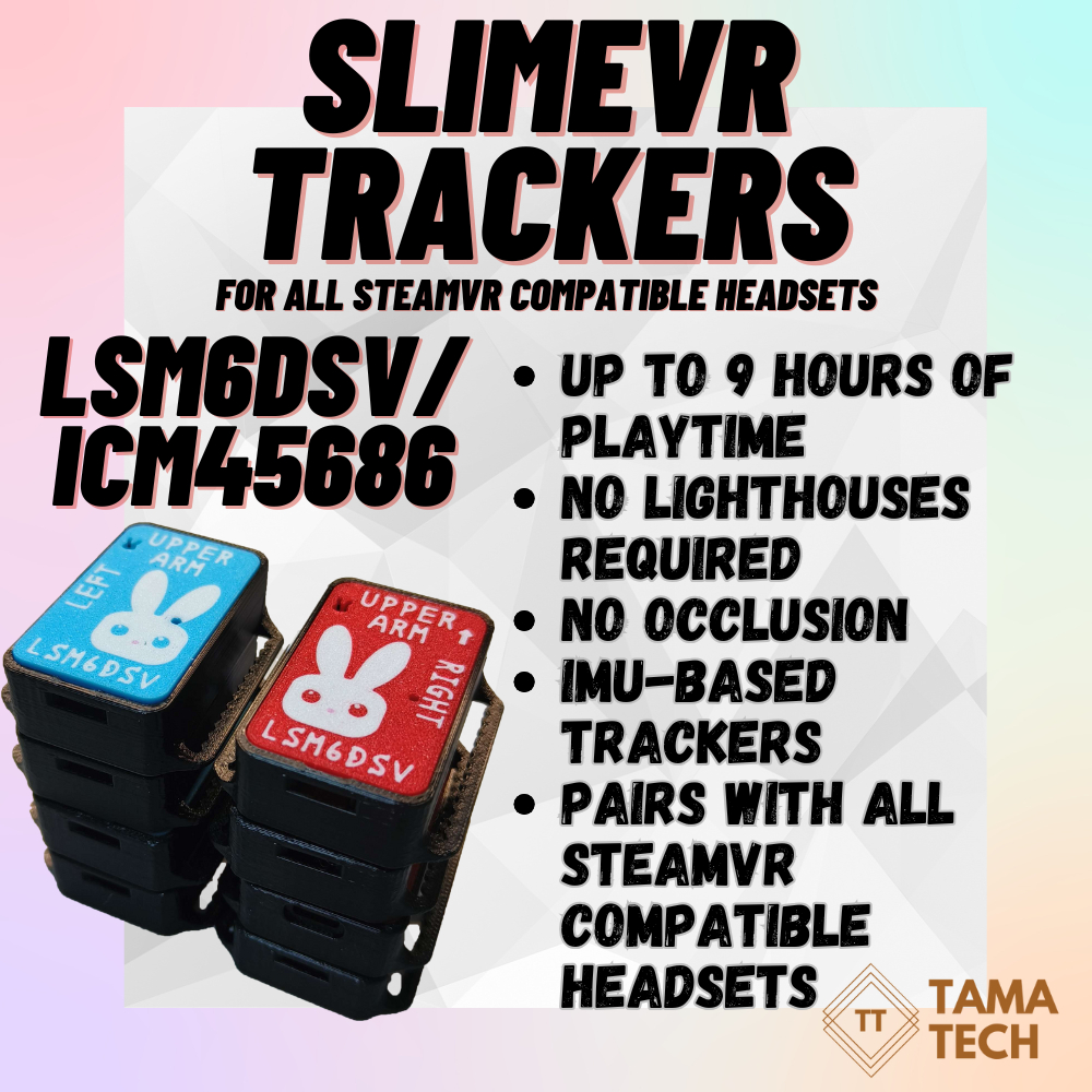 Tama's SlimeVR Full Body Trackers (Vive, Tundra, Mocopi, HaritoraX ...
