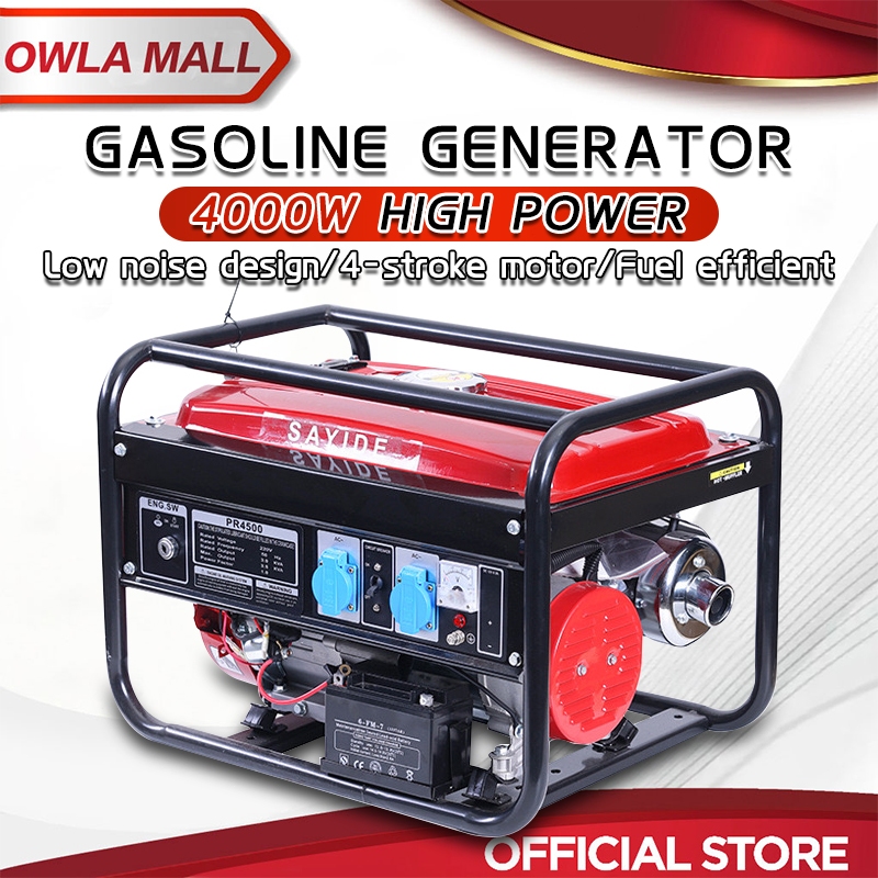 4000W Power Generator Professional Petrol Genset Generator 4 Stroke ...