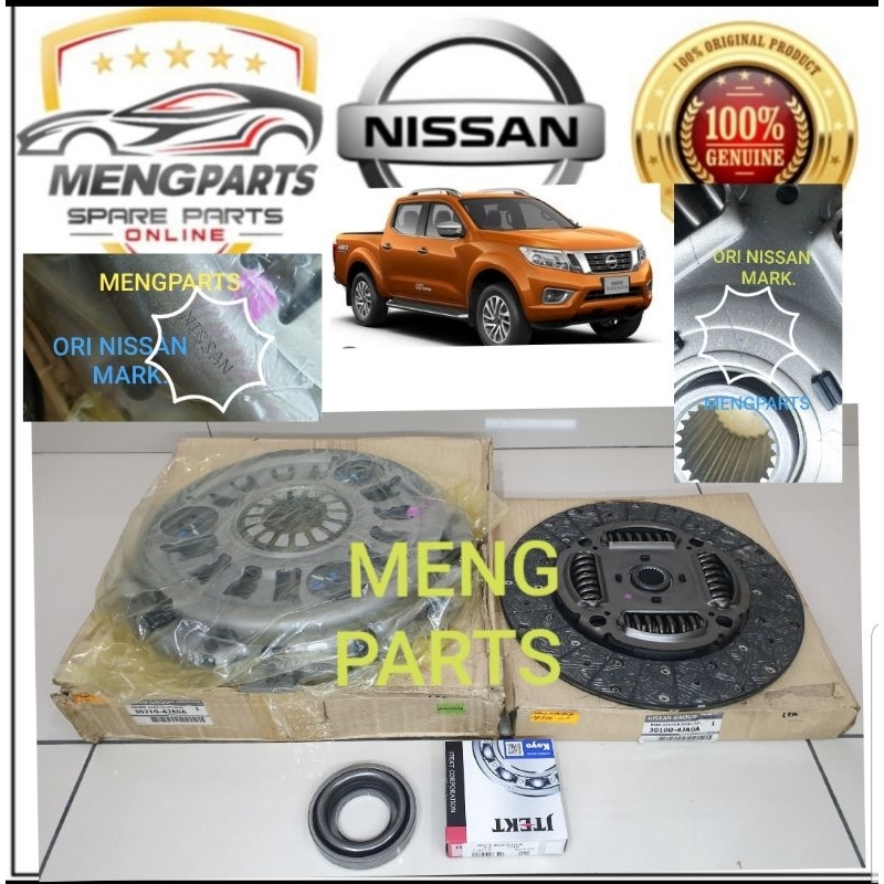 ORIGINAL NISSAN NAVARA D23 NP300 CLUTCH KIT SET WITH BEARING SET 30100 ...