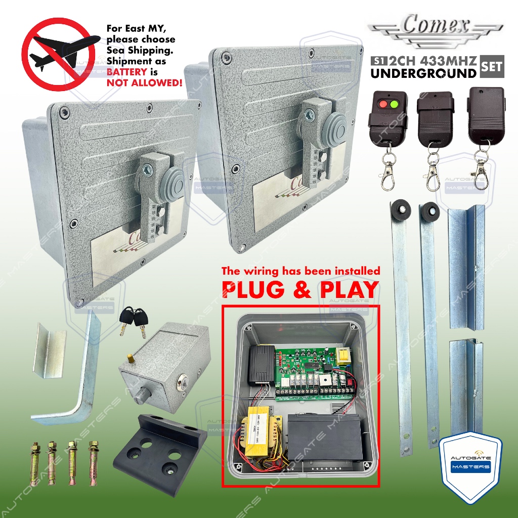COMEX Autogate UNDERGROUND SWING Auto Gate Full set Made in Malaysia ...