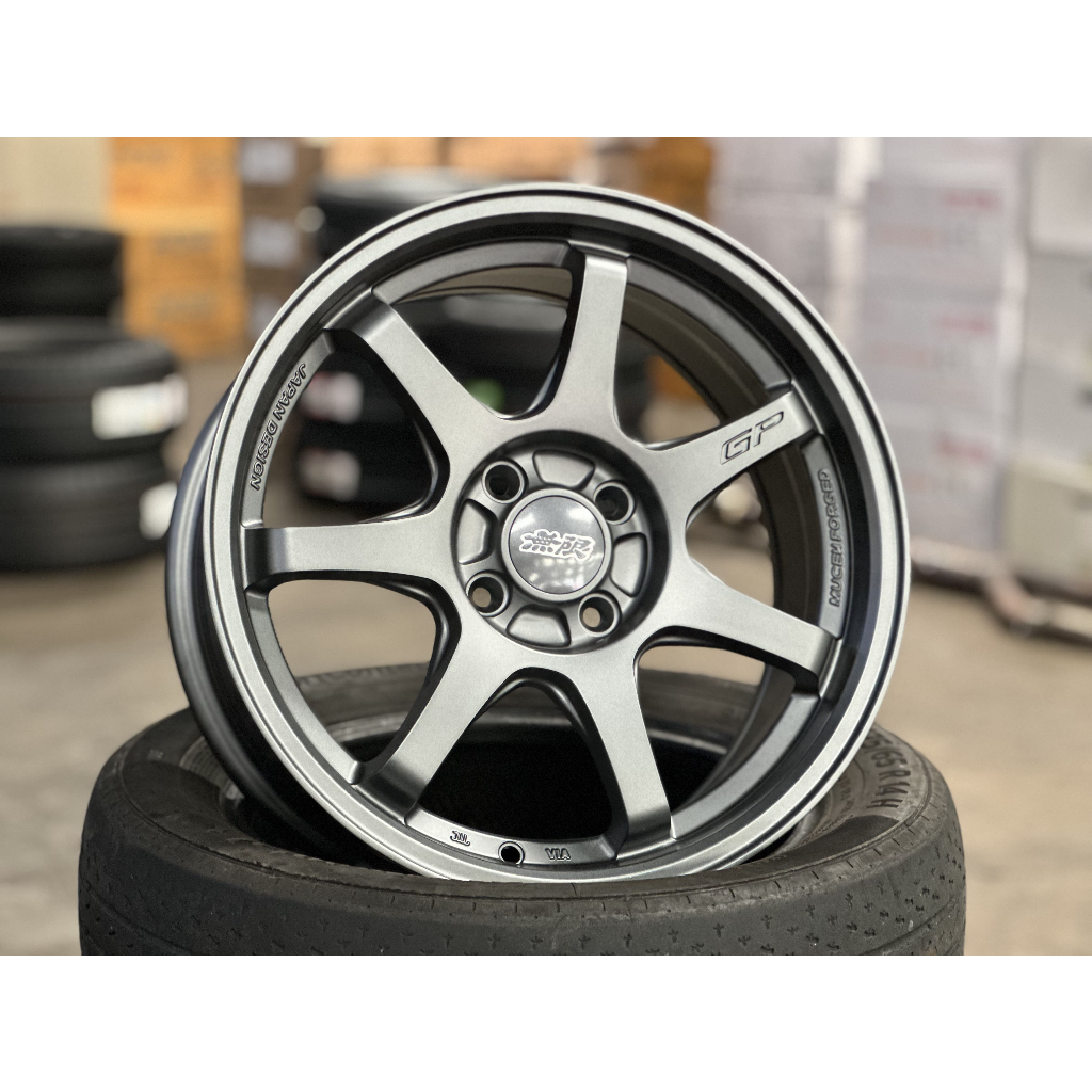 NEW 16X7J Mugen GP Rim (set of 4) Gunmetal 4X100 for City Jazz Vios Yaris Myvi Mazda 2 | Shopee ...