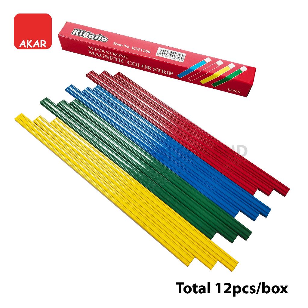 Palang Magnet Warna Solid / Magnet Bar utk Papan Putih - 12pcs (Solid ...