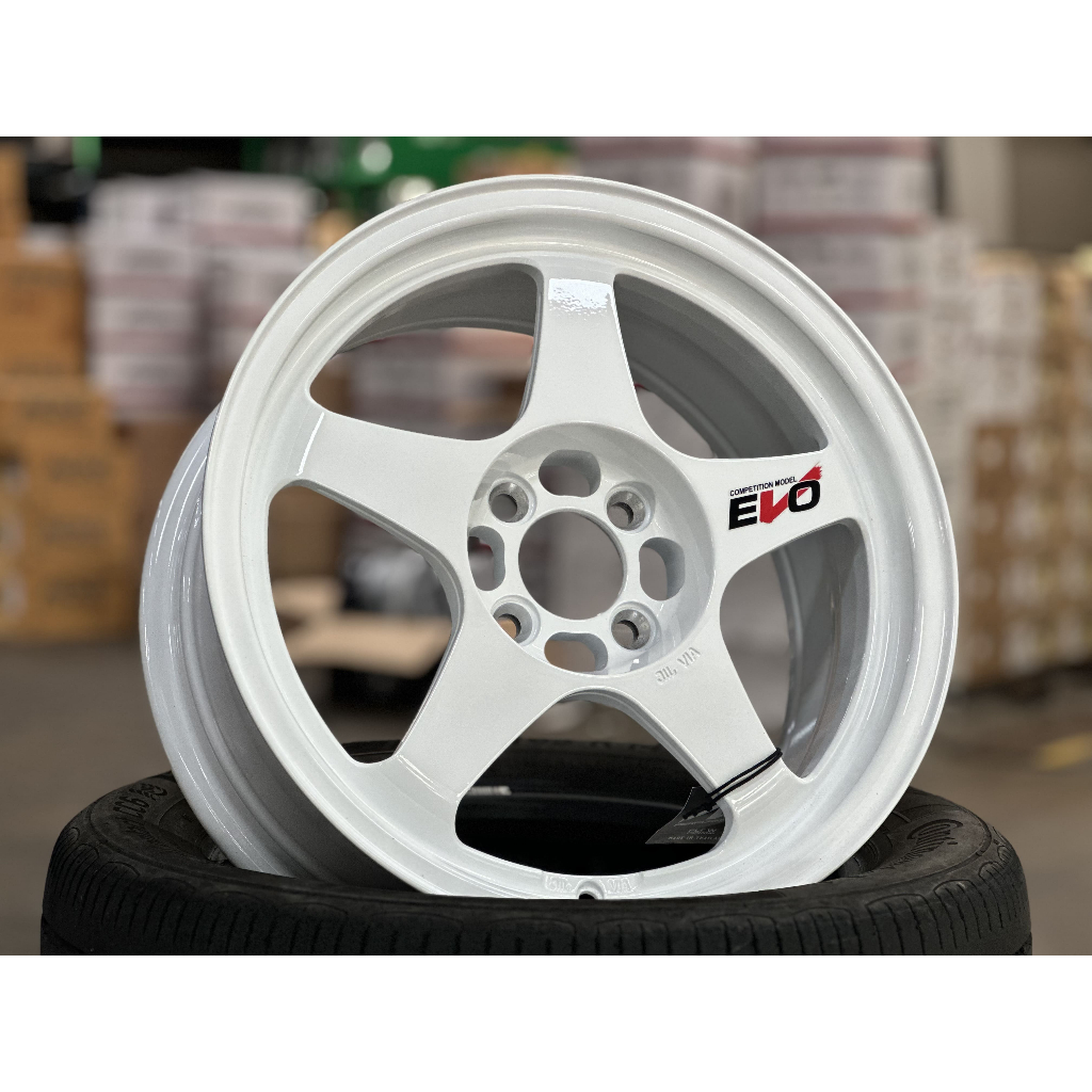 NEW 16X7J NK Performance Evo Regamaster Rim (set of 4) White 4X100 for City Jazz Vios Yaris Myvi ...