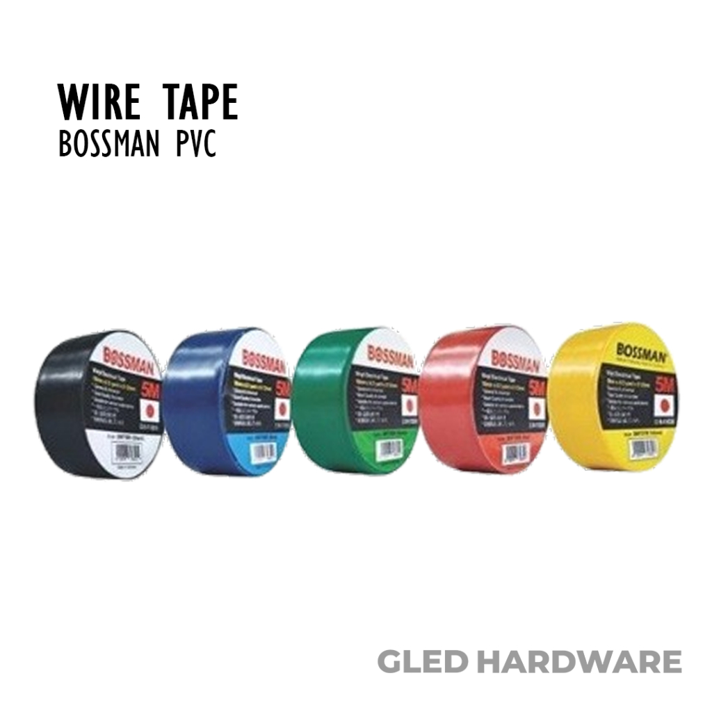 Bossman PVC Wire Tape - Vinyl Electrical Tape | Shopee Malaysia