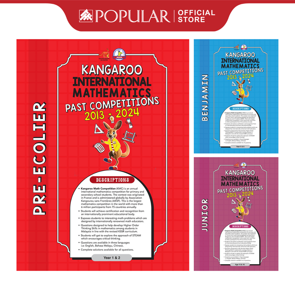 SAP Kangaroo International Mathematics Past Competitions (2013 - 2024 ...