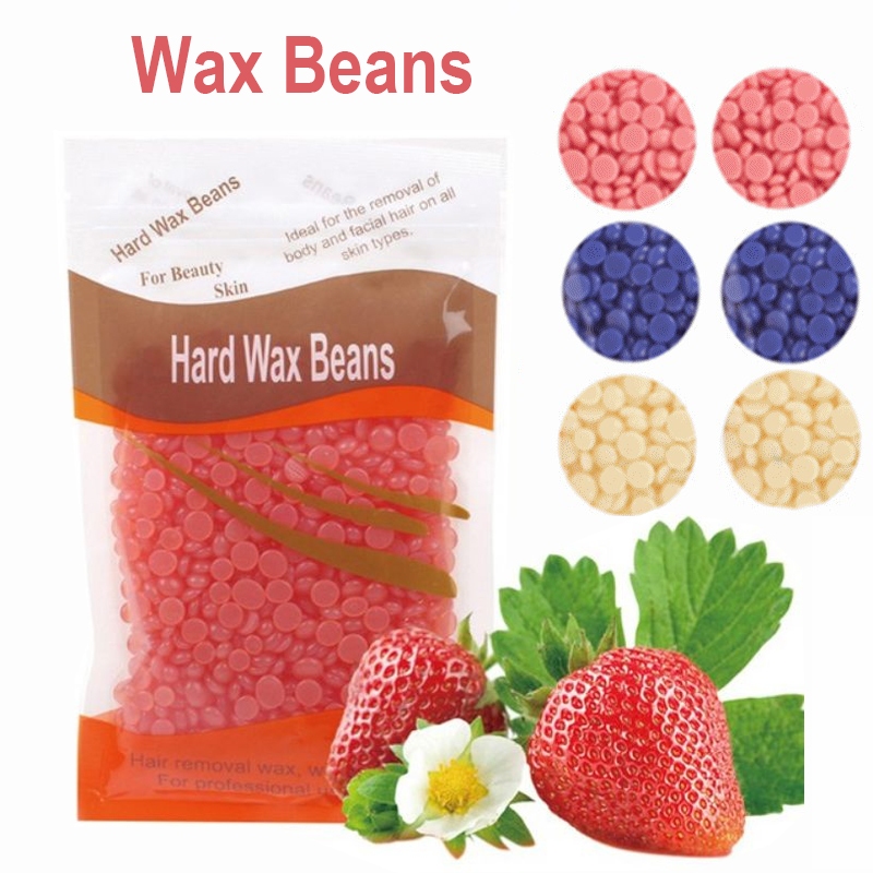 Hard Wax Beans Hot Film Bean Body Hair Removal Wax Painless Depilatory ...