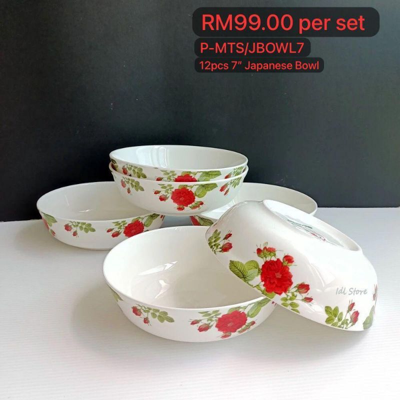 🔥SET PINGGAN MANGKUK BUNGA MATISSA PLUS🔥 | Shopee Malaysia