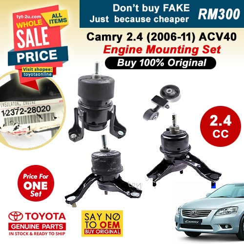Camry (06-11) Engine Mounting Set (4pcs) ACV40 ACV41 TOYOTA 12361-28221 ...