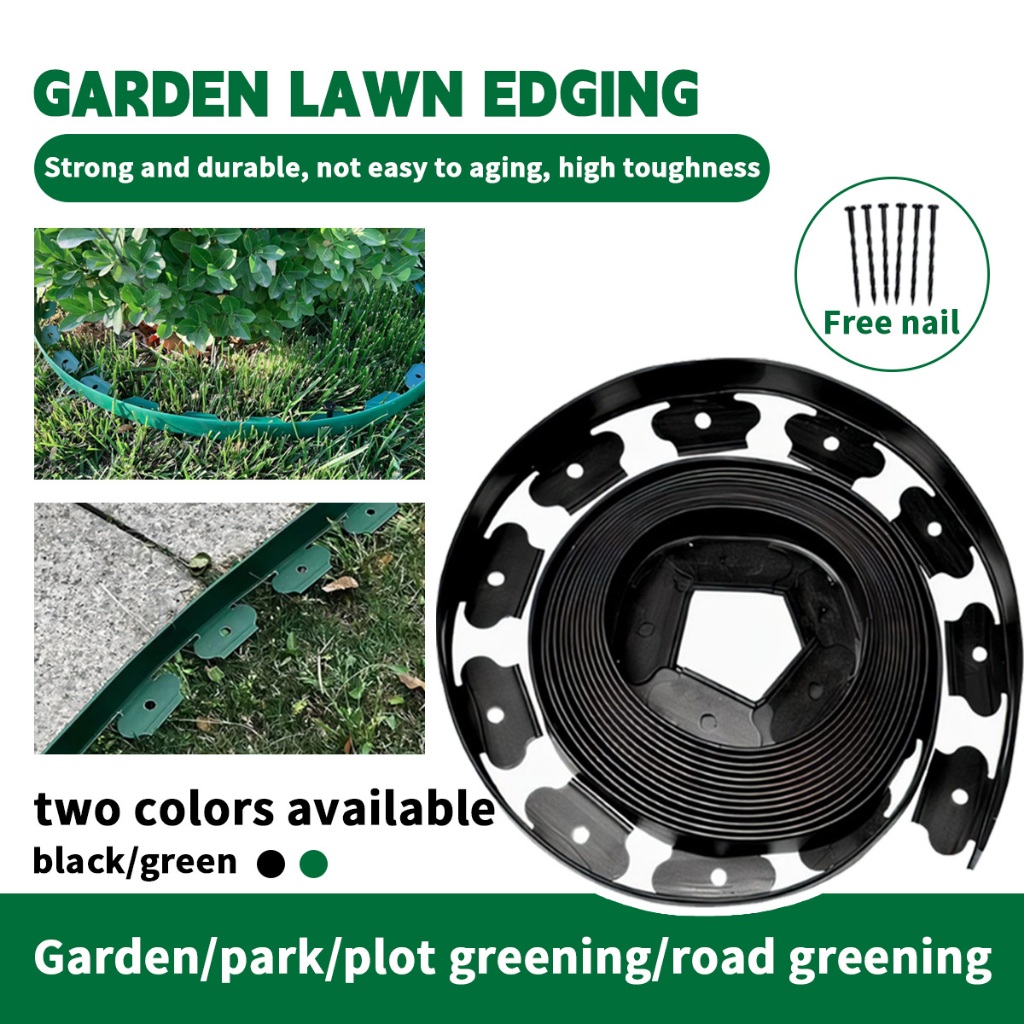 L-Shaped Grass Stone Divider With Thickened Garden Greening ...