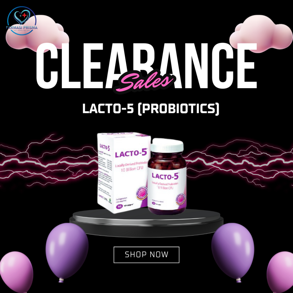 [CLEARANCE SALE] LACTO-5 VEGECAPSULES 30'S / PROBIOTICS / GUT HEALTH ...
