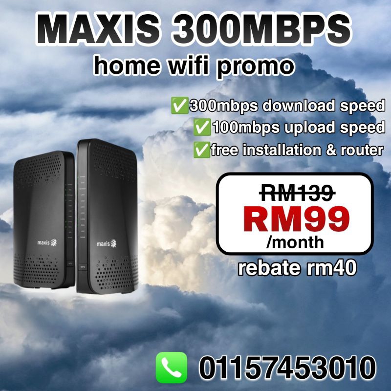 Maxis Home Wifi 300Mbps | Shopee Malaysia