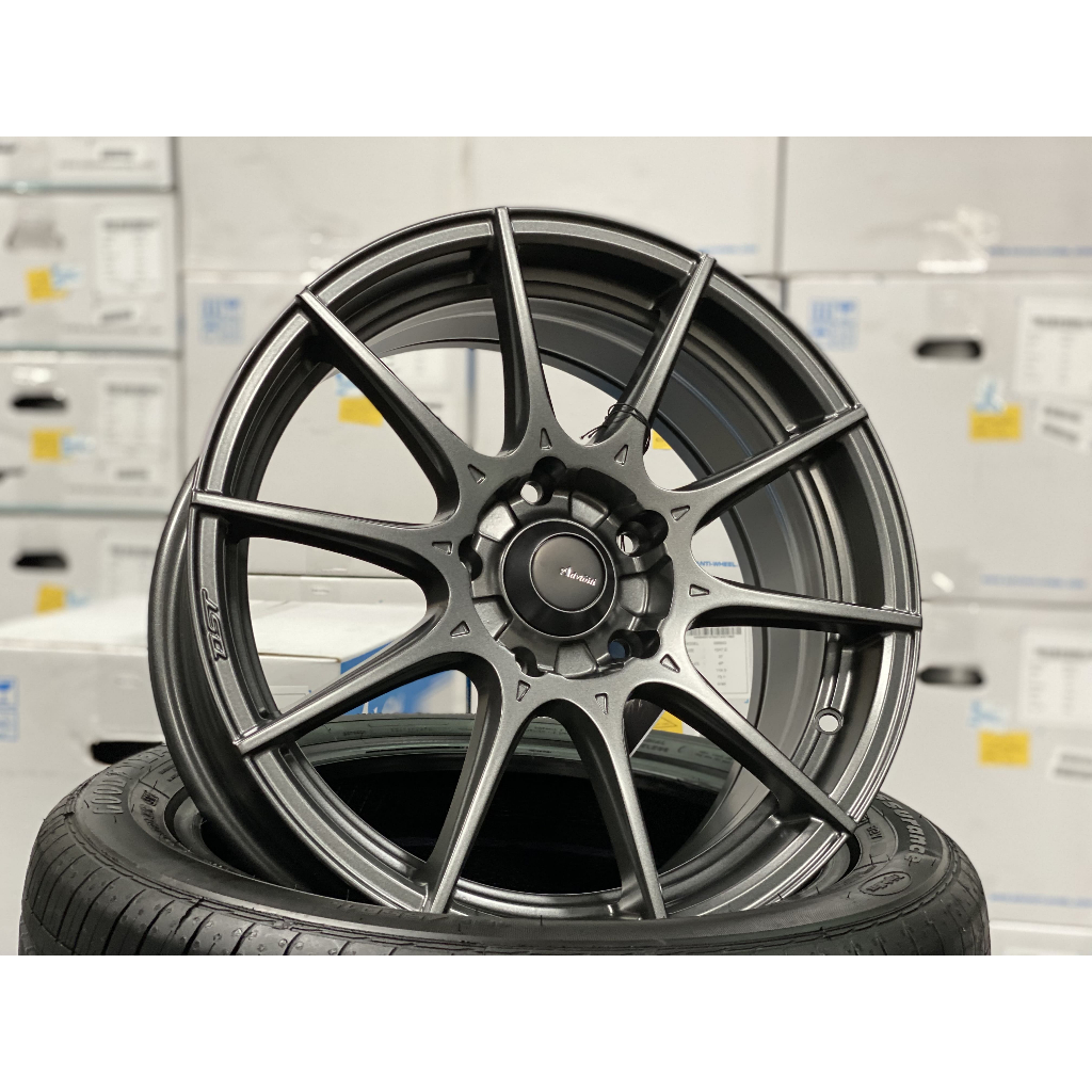 NEW 16X7J Advanti Storm S1 Rim (set of 4) Gunmetal 5X114.3 Civic Camry ...