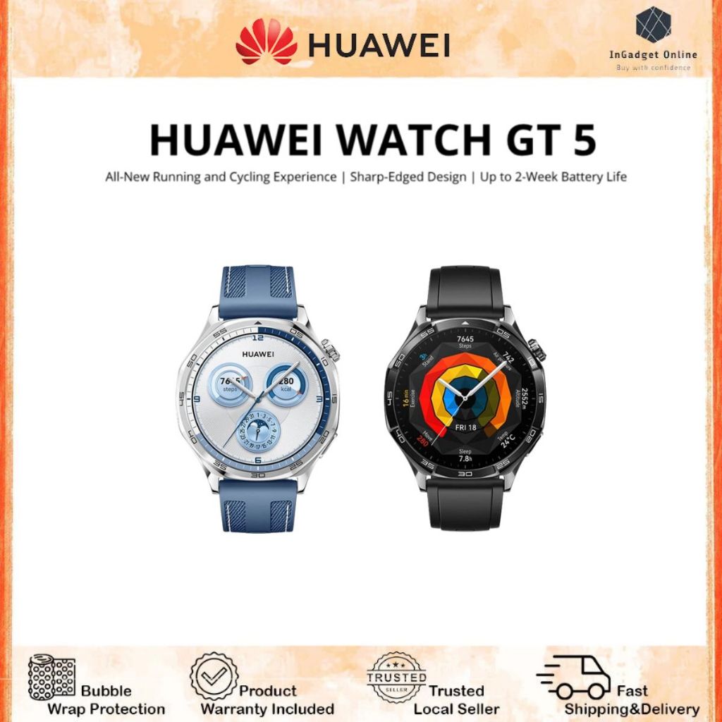 [NEW] HUAWEI WATCH GT5 Series Smartwatch | All-New Running and Cycling ...
