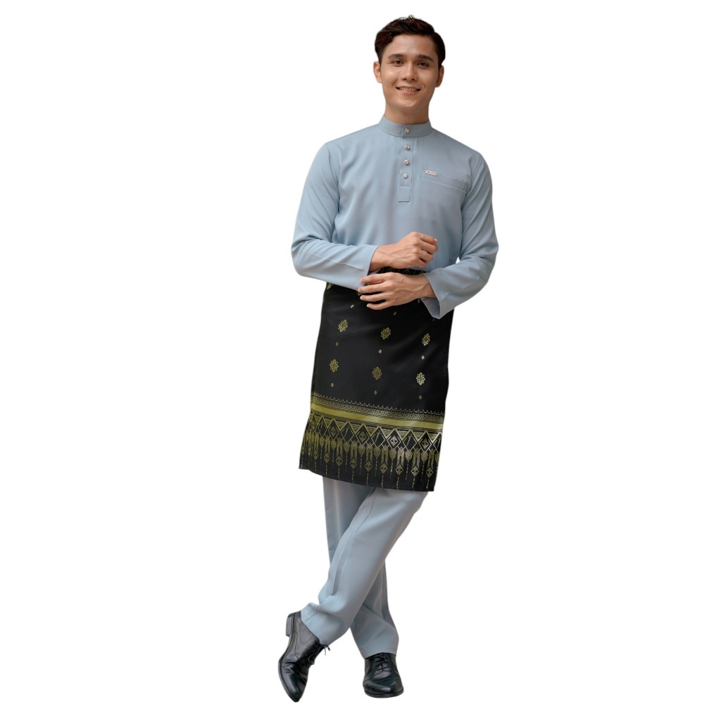 Daniel Baju Melayu - Light Blue By Zefiks | Shopee Malaysia