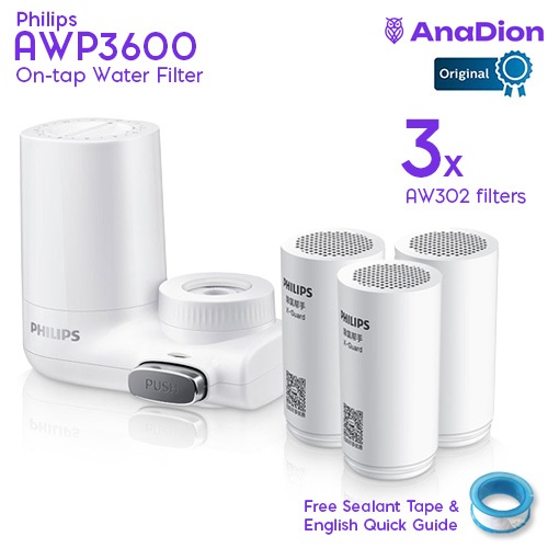 Philips AWP3600 On-Tap Water Purifier Household Faucet Filter Tap Water ...