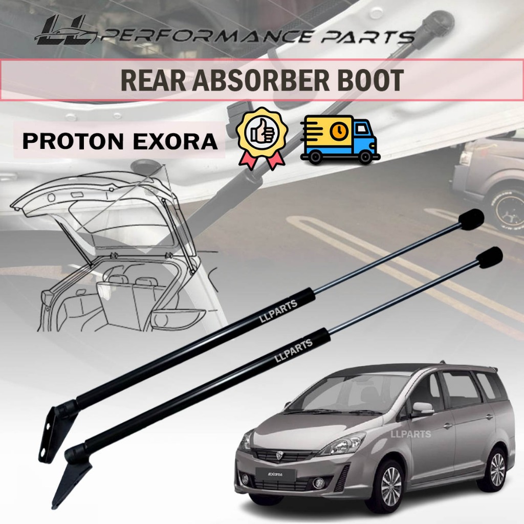 Proton Exora Rear Bonnet Damper Absorber Boot Left Right Gas Spring Set ...