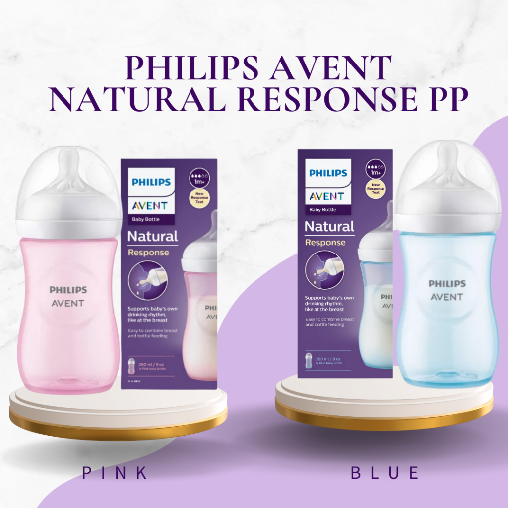 ORIGINAL PHILIPS AVENT NATURAL RESPONSE PP BOTTLE 9OZ/260ML | Shopee Malaysia