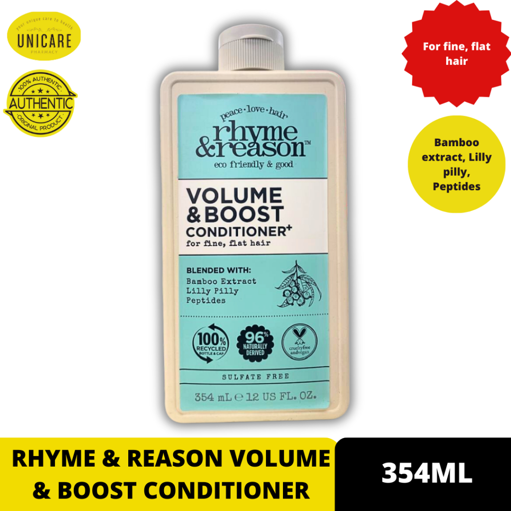 RHYME & REASON VOLUME & BOOST CONDITIONER 354ML | Shopee Malaysia