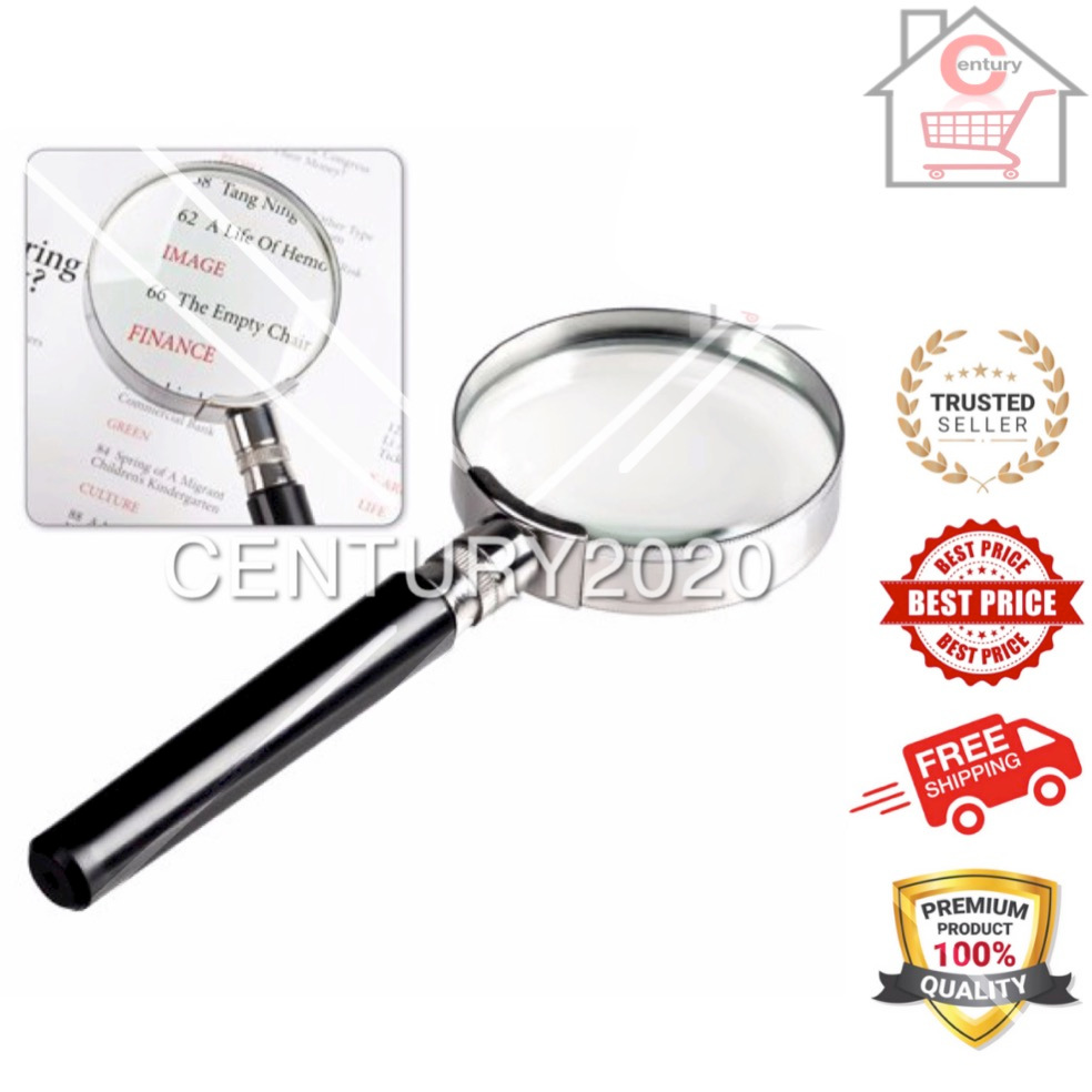 Magnifying Glass Handheld Portable Magnifier Glass 10x 50MM 60MM 75MM ...