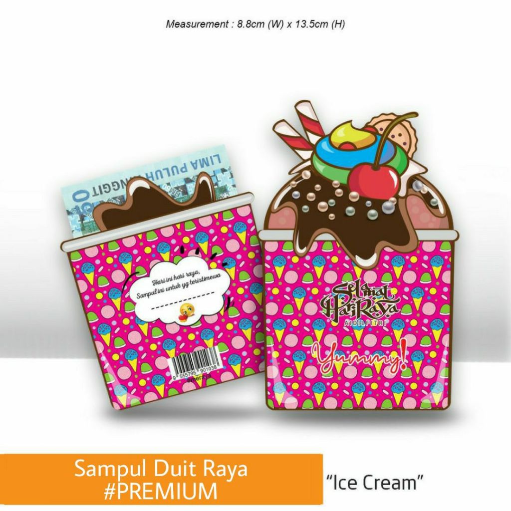 [ OFFICIAL ] ICE CREAM SAMPUL RAYA 2025 ANGPAO MONEY PACKET SAMPUL DUIT ...