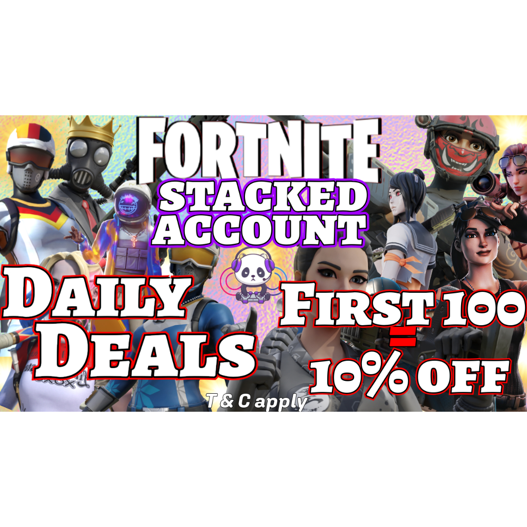 Stacked FORTNITE Accounts random skins & Skins Gifting Service | Shopee ...