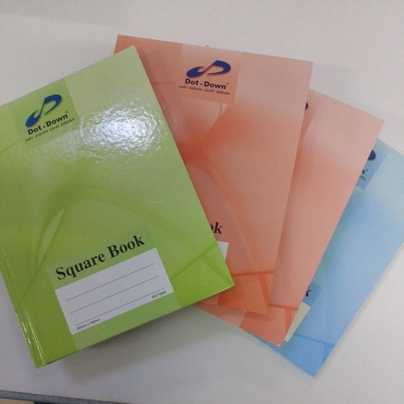 F5 Hard Cover Square note book buku log kulit tebal 120p / 200p / 300p ...