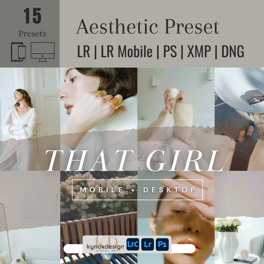 [Lightroom Preset] Aesthetic Preset - That Girl for LR/LR(mobile)/PS ...
