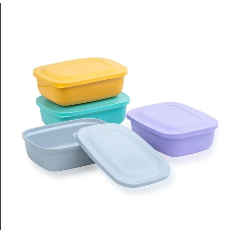 Tupperware Small Rectangular Saver 500ml (4pcs) | Shopee Malaysia