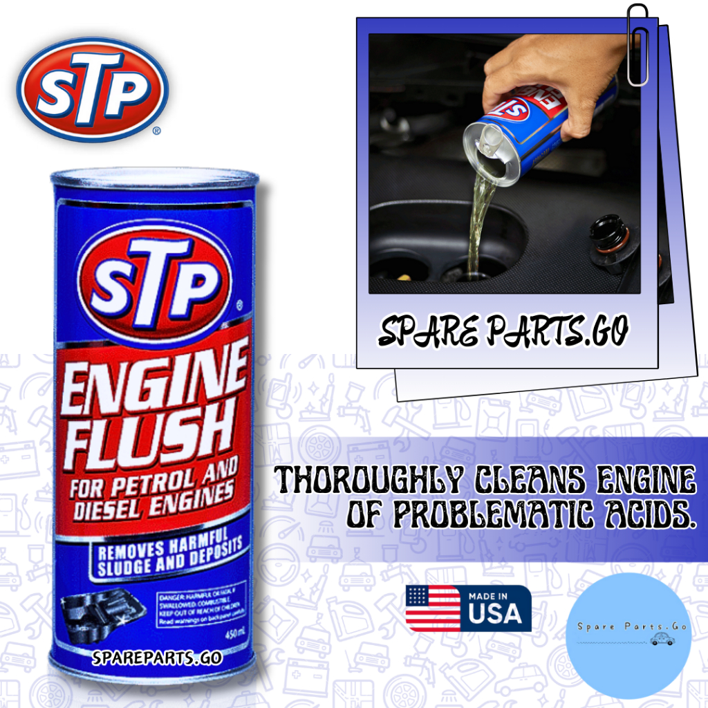 🔥[Ready Stock现货]🔥STP ENGINE FLUSH (450ml) FOR PETROL AND DIESEL ENGINES ...