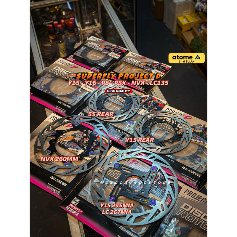 DISC SUPERFLY PROJECT-D FLOATING DISC Y15 LC RS RSX NVX | Shopee Malaysia