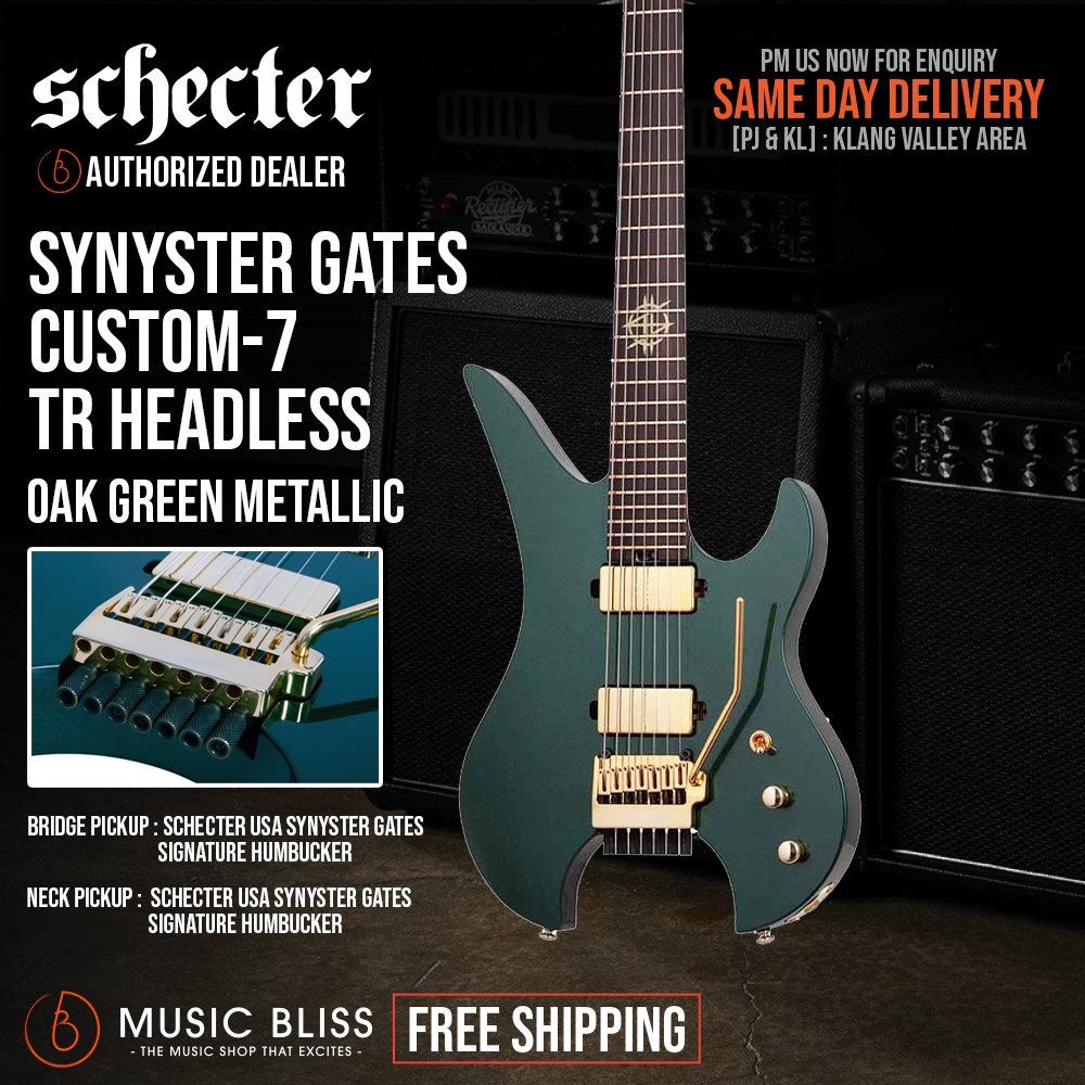 Schecter Synyster Gates Custom-7 TR Signature Headless Electric Guitar ...