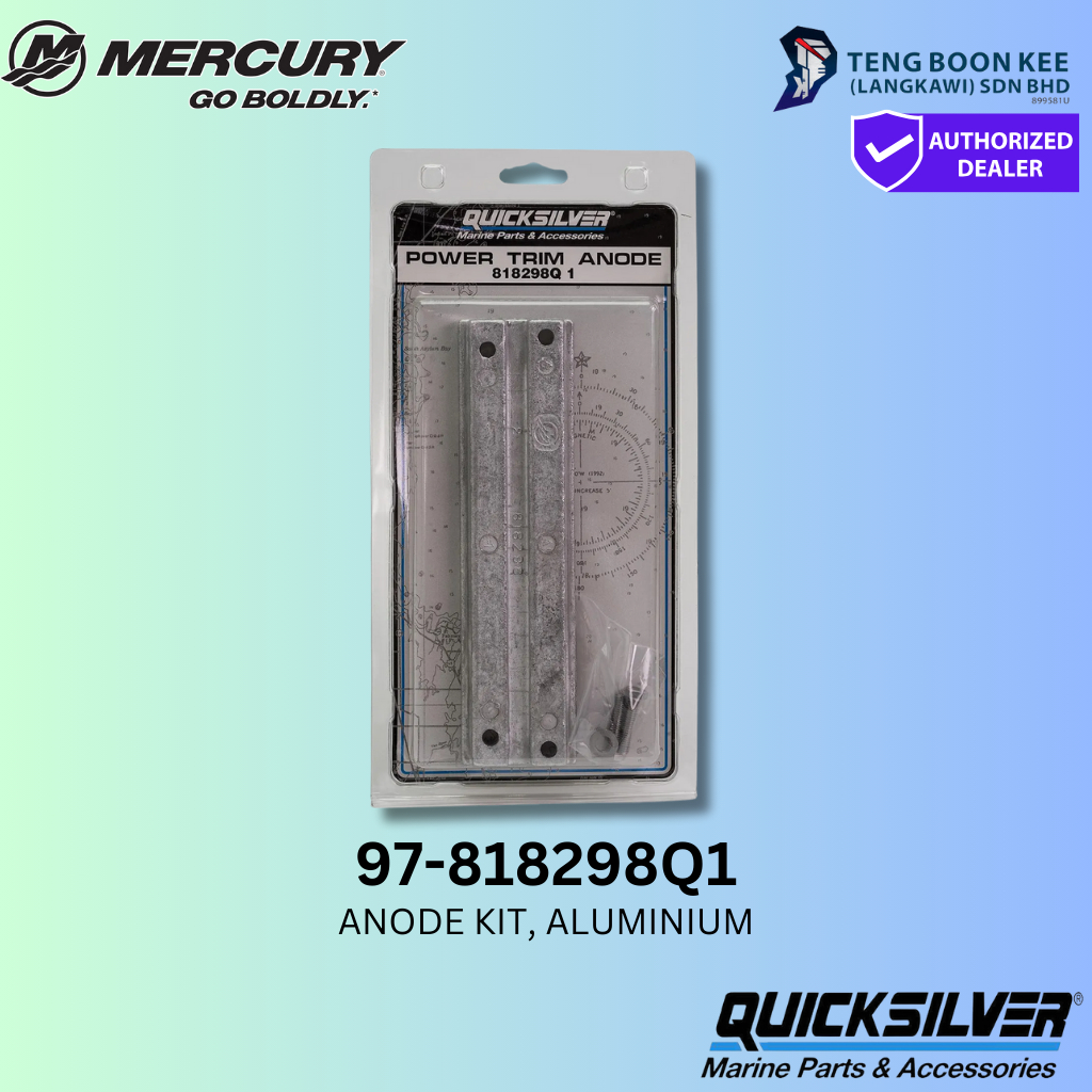 97-818298Q1 ANODE KIT, ALUMINUM - MERCURY (QUICKSILVER BRANDED ...