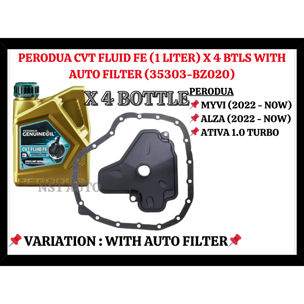 9004M-5000 PERODUA CVT FLUID FE GEAR OIL ATIVA, MYVI NEW D20N, ALZA ...