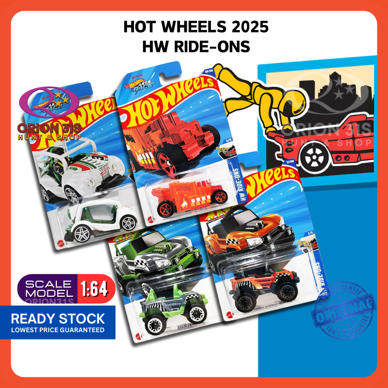 Hot Wheels 2025 HW Ride-Ons Bogzilla/ Kick Kart/ Pixel Shaker/ Power ...