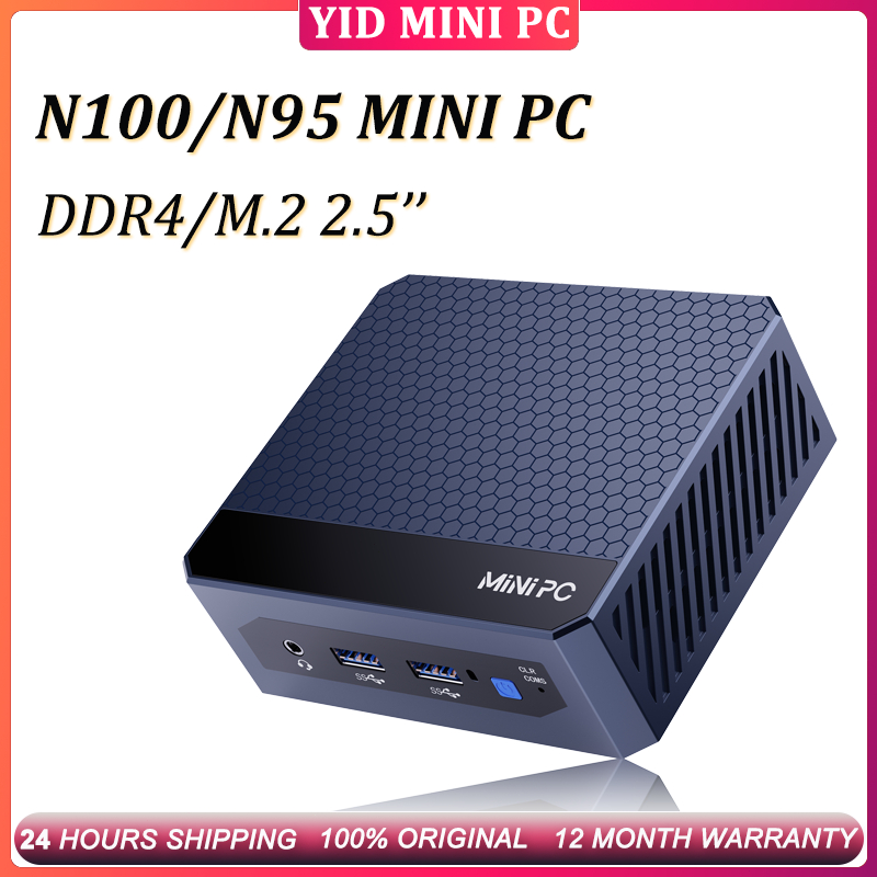 MINI PC Intel Alder Lake N100/N95 DDR4 3200MHz M.2 Windows 11 Pro Office Computer 1 Year ...