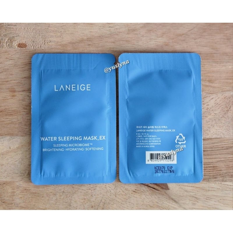 Laneige Water Sleeping_EX mask Microbiome sample size | Shopee Malaysia