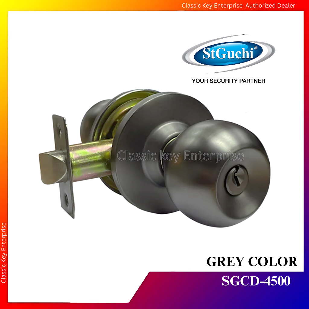 St Guchi Door Knob Cylindrical Entrance Door Lock Model SGCD-4500 ...