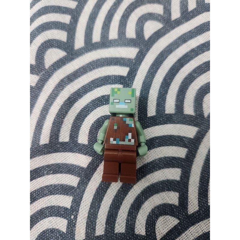 LEGO minecraft drowned zombie minifigure (preloved) | Shopee Malaysia