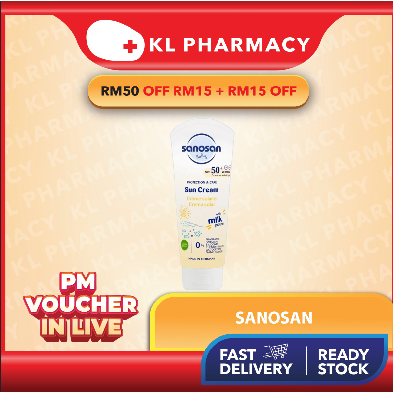 Sanosan Baby Sun Cream SPF 50+ 75ml | Shopee Malaysia