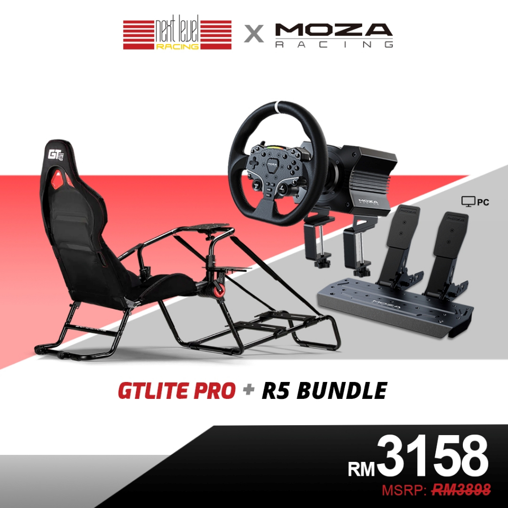Next Level Racing X MOZA Racing R5 Gtlite Pro Racing Cockpit Racing ...