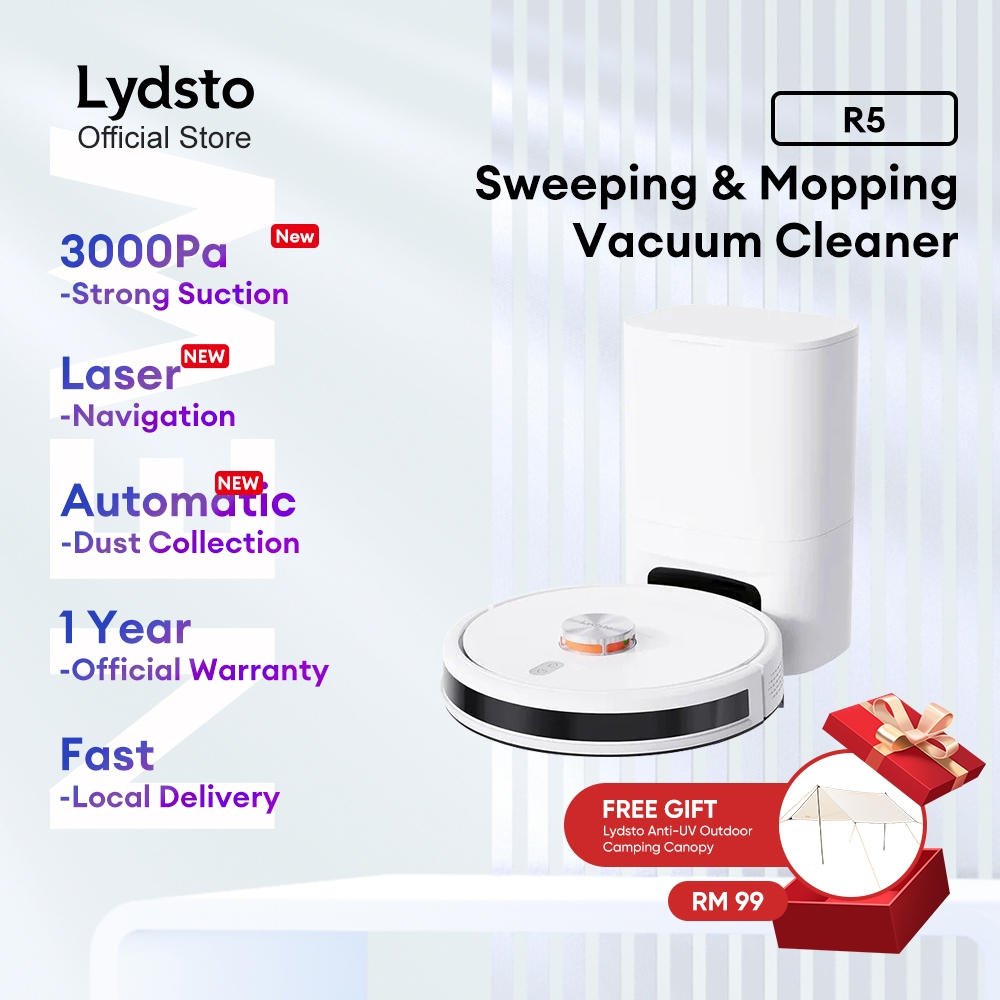 Lydsto sweeping and mopping machine R5 3000Pa strong suction LPS22HBTR ...